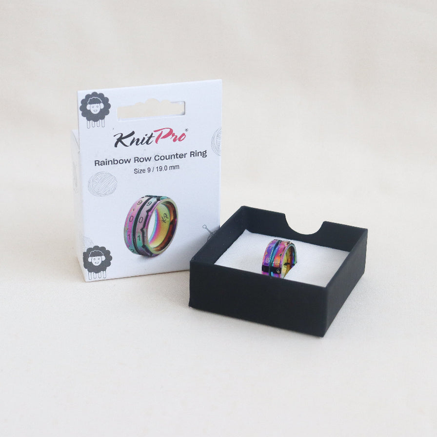 KnitPro Row Counter Ring Rainbow– Crafty Llama